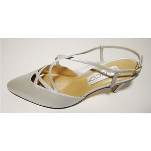 Calico | Shoes | Calico Silver Slingback Strappy 3 Heel Shoes 65m ...